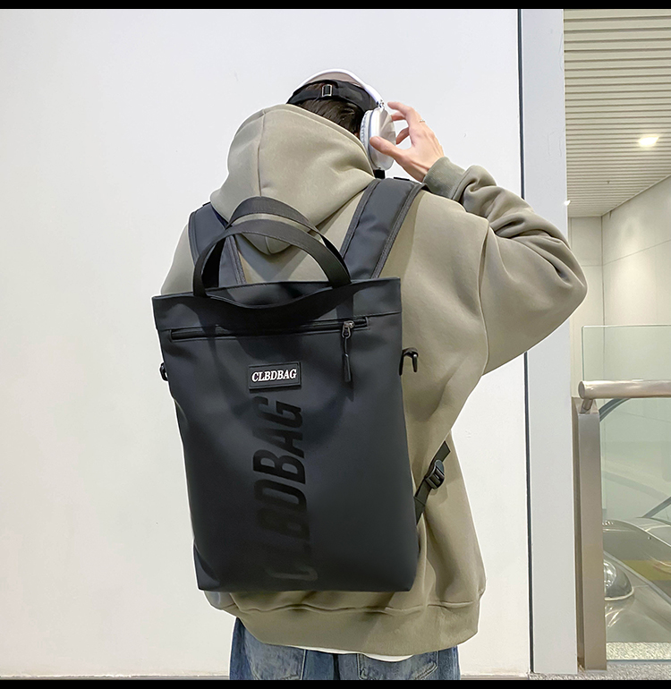 Unisex large capacity backpack, men's waterproof backpack, student ...