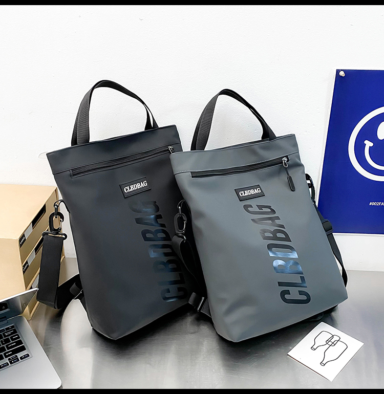 Unisex large capacity backpack, men's waterproof backpack, student ...