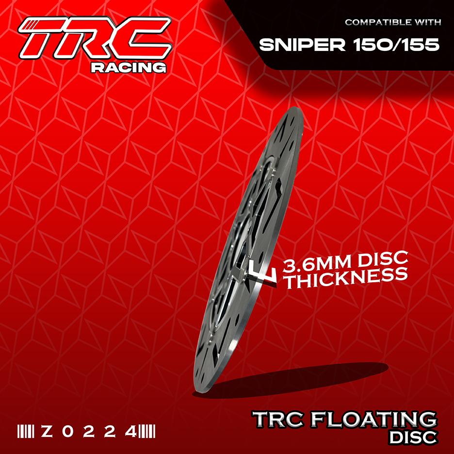 TRC FLOATING FRONT DISC BRAKE for Sniper 150/155 4 HOLES 267mm Z0224 ...