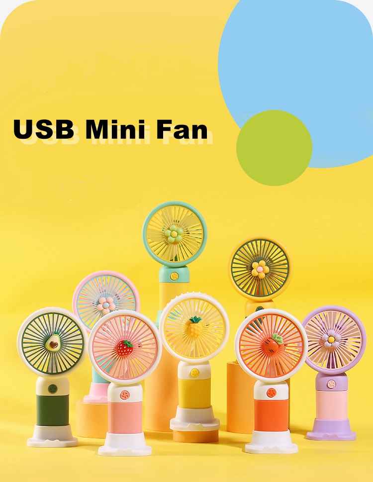 Small fan portable handheld children's mini charging cute student prize ...