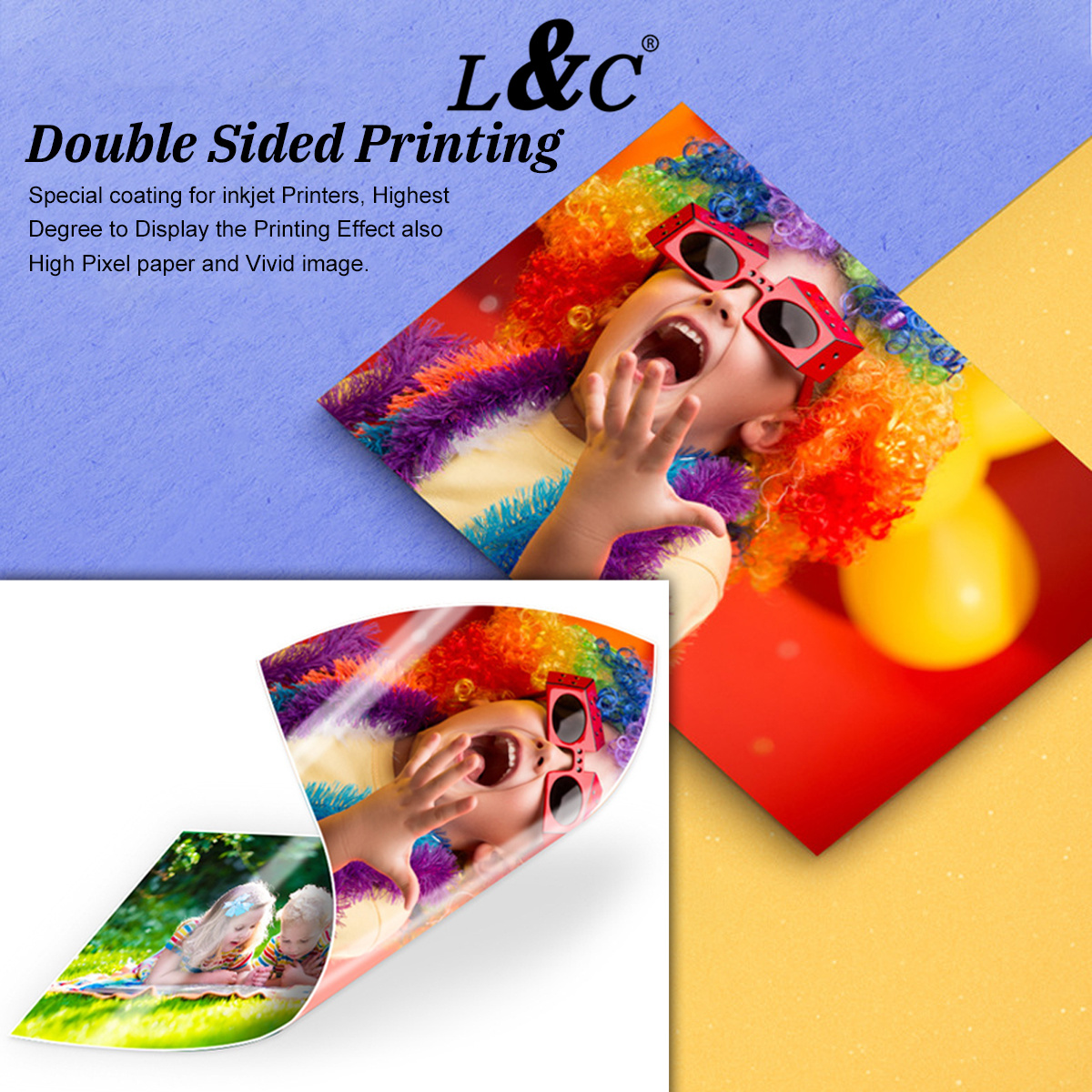 L&C Double Sided Glossy Photo Paper A4 Size 120 140 180 240 260GSM ...