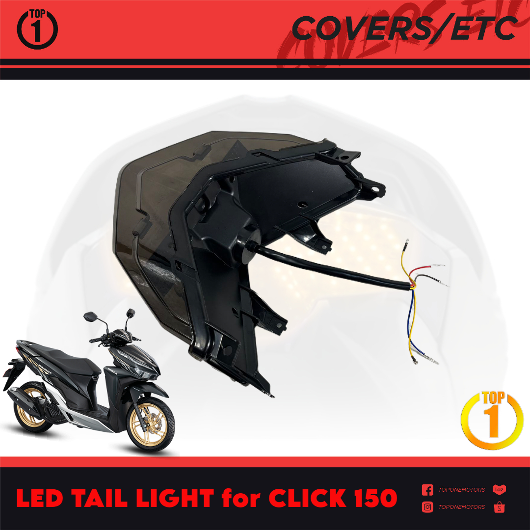 TOP1 Led Tail Light Assembly For Honda CLICK 150 Led Light Brake Light ...