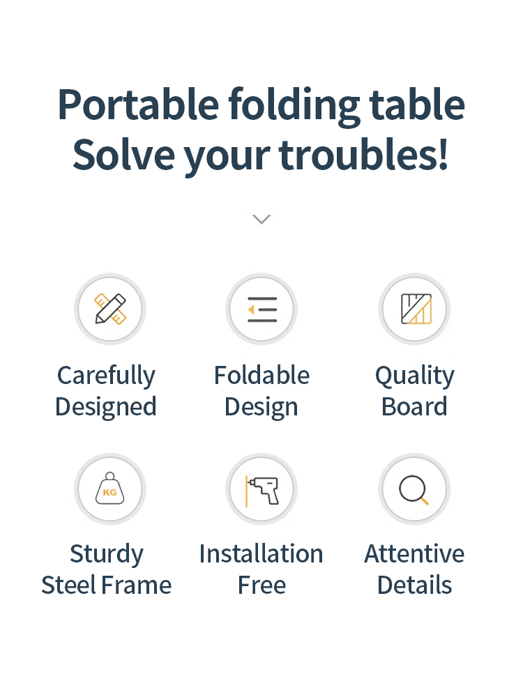 ICON Foldable Table 122cm Folding Table Foldable Table And Chair ...