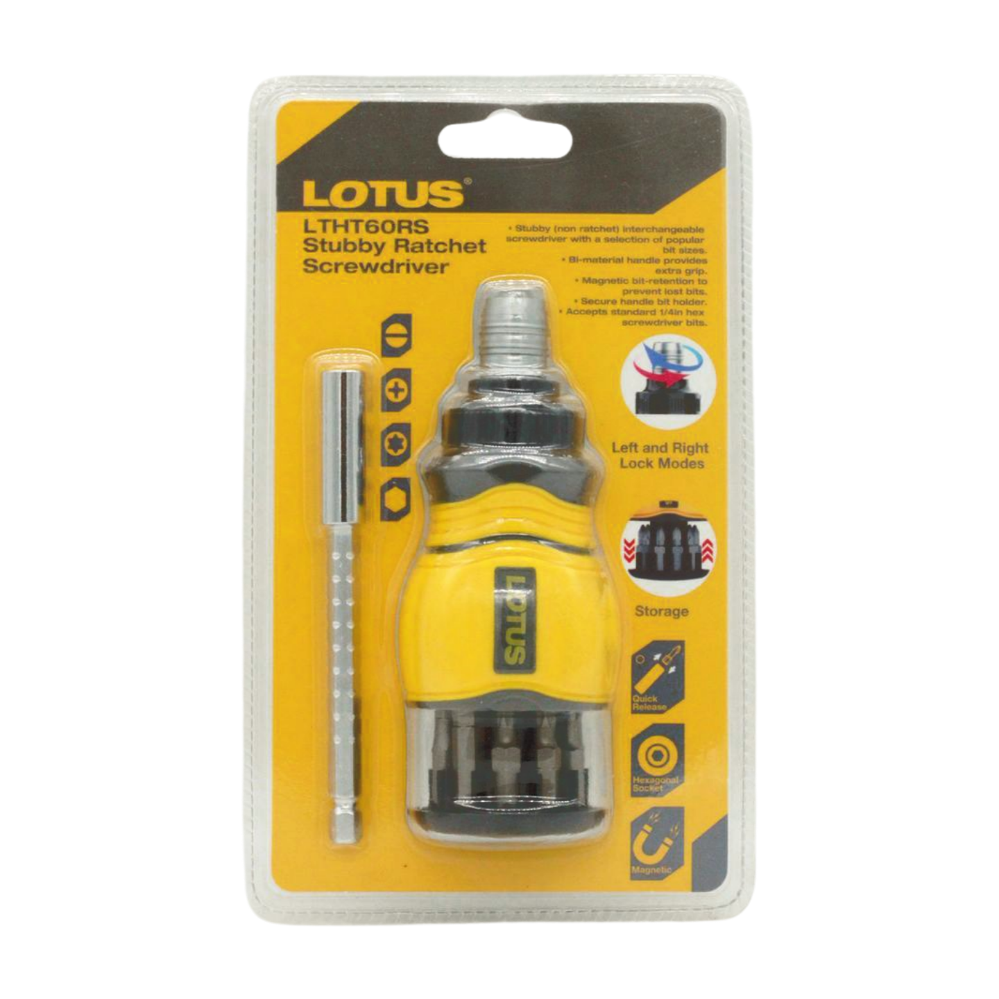 Lotus Stubby Ratchet Screwdriver 6PC LTHT60RS - Handtools | Shopee ...