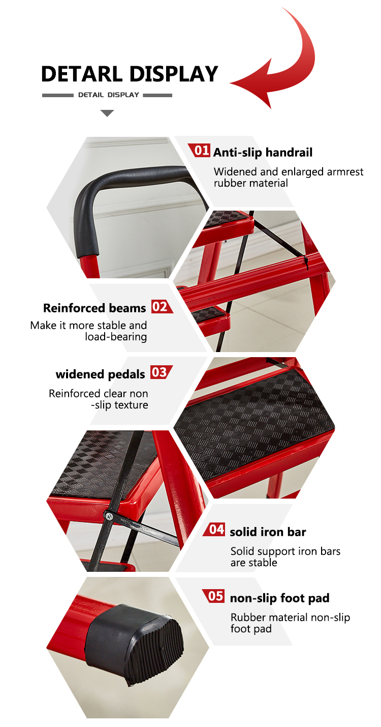3/4/5/6 Step Ladder Foldable Aluminum Hagdanan heavy duty Step ladder ...