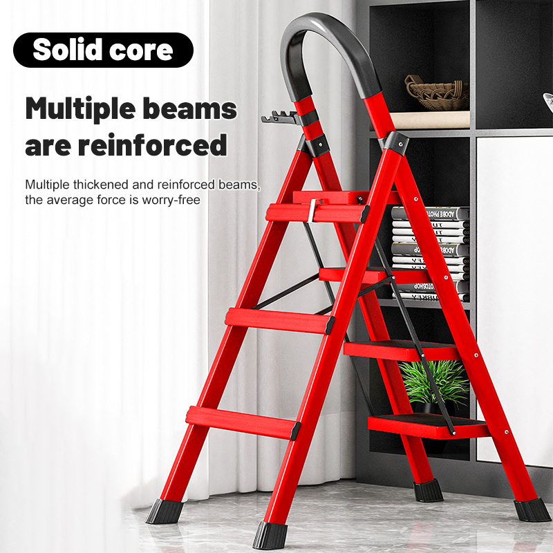 CHIT 3/4/5/6 Steps Foldable Ladder Carbon Steel Heavy Duty Household ...
