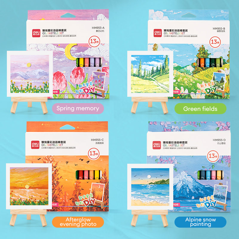 Deli 6Color Oil Pastel Set Heavy Color Art Painting Supplies HM95 | Shopee Philippines