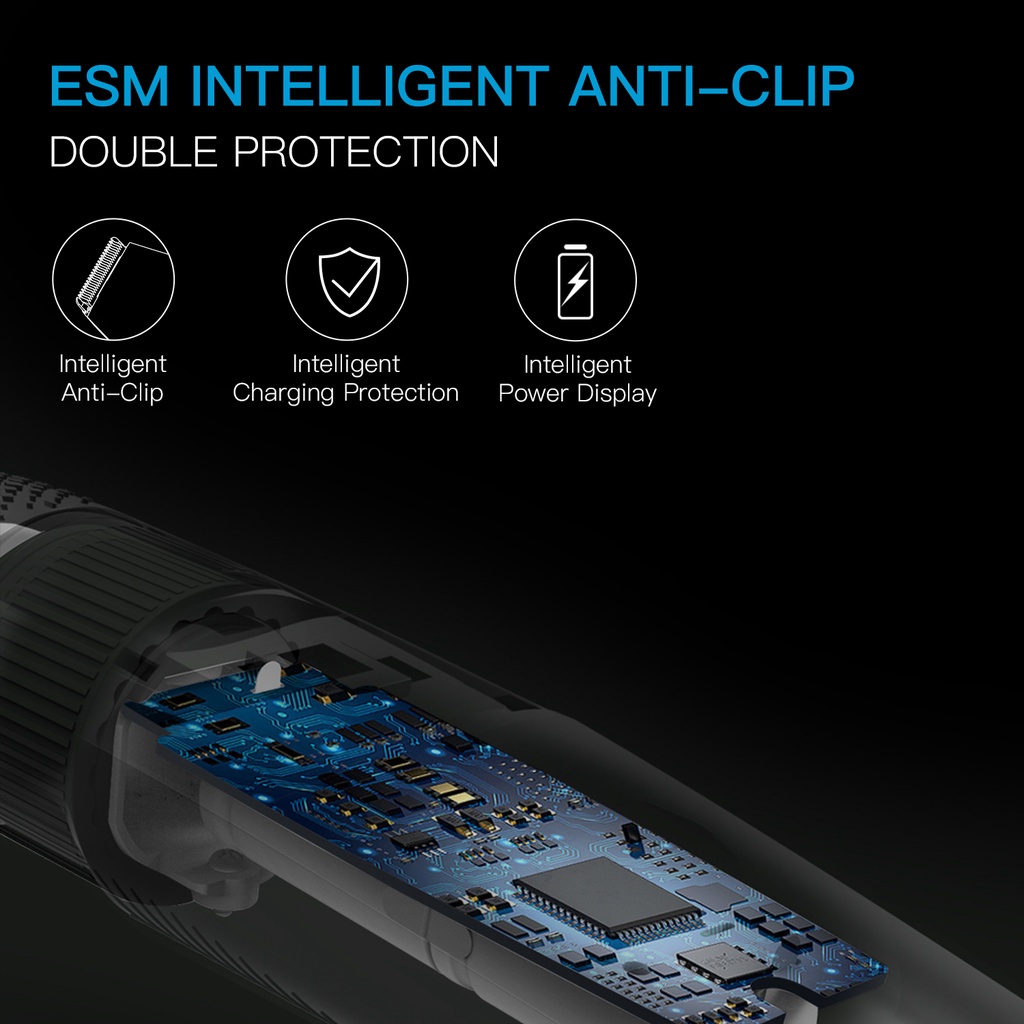 ENCHEN Electric Hair Trimmer Sharp 3S Rotation Adjustment Length Hair ...