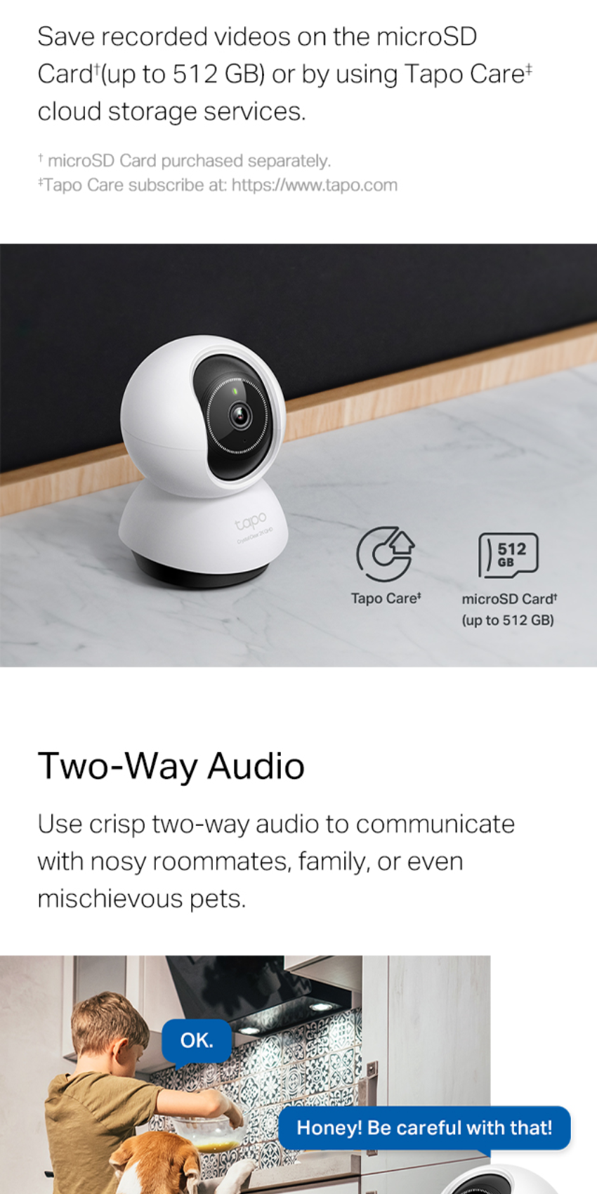 TP-Link Official Store | Tapo TC72 | Indoor CCTV Camera | Pet Camera ...