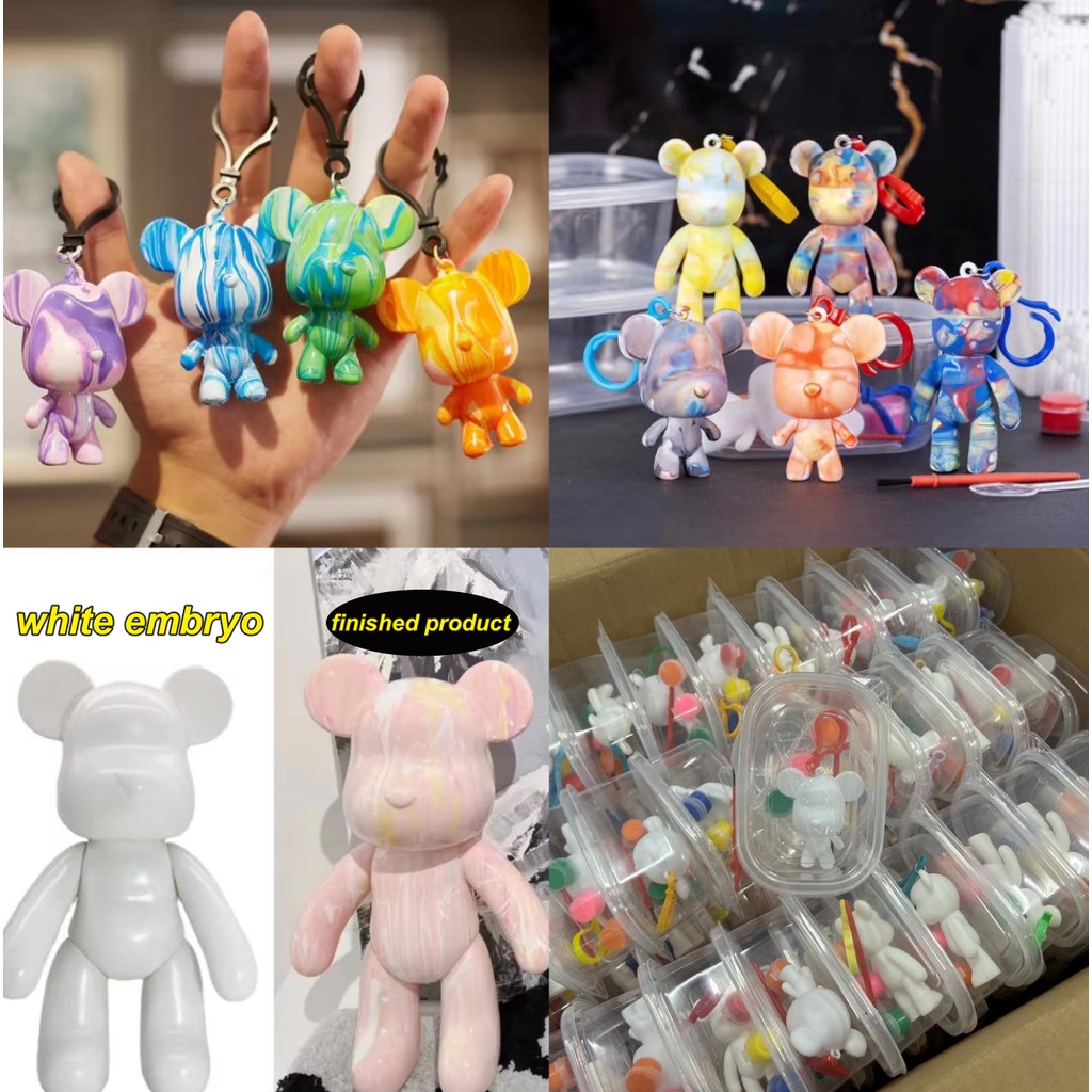 Cartoon Coloring Plaster Doll Handmade Diy Educational Toy Graffiti ...