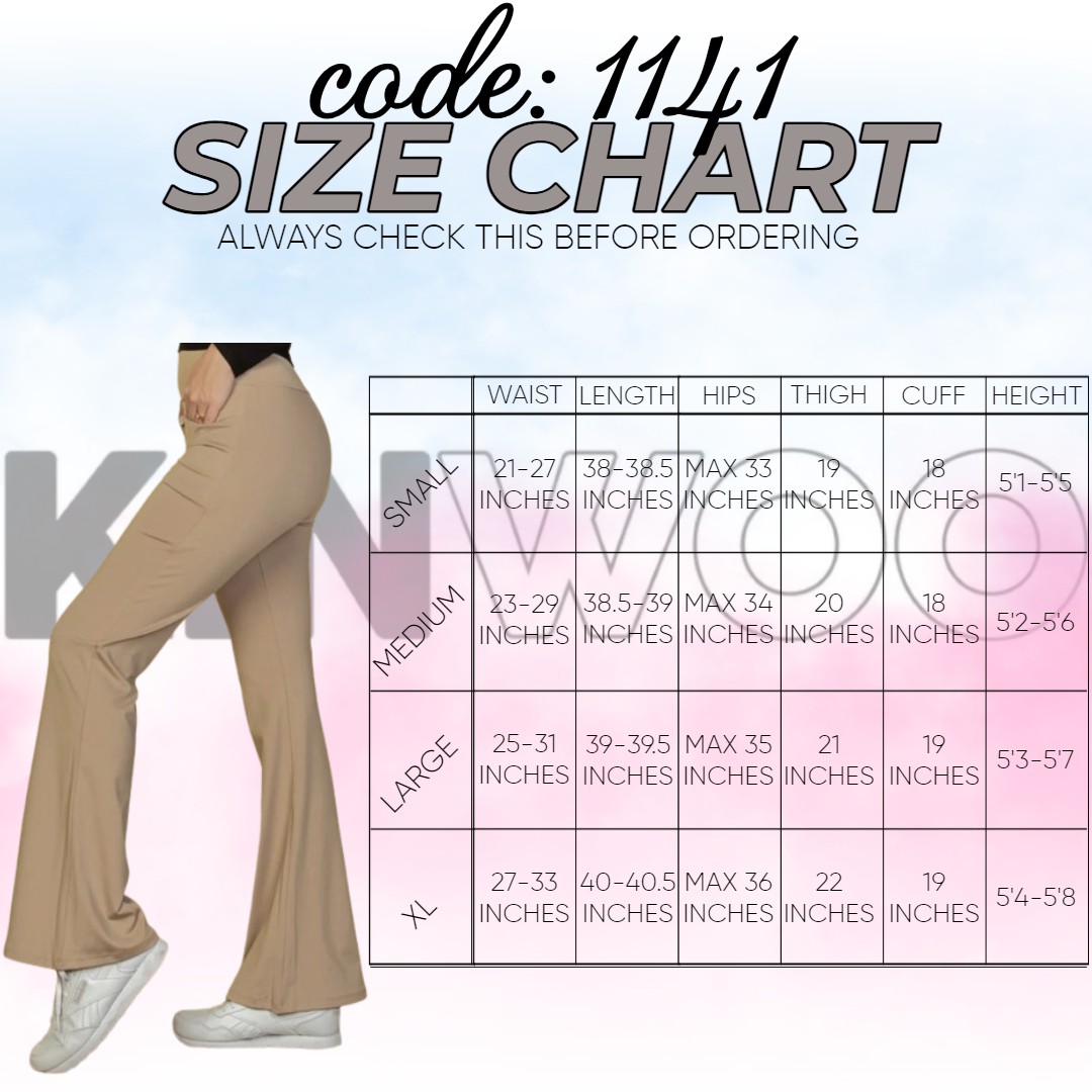 Kinwoo S-XL Thick Stretchy High Waist Flare Pants | Shopee Philippines