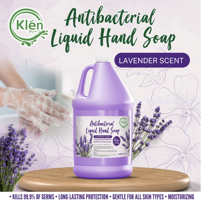 BEST PRICE Klen Antibacterial Liquid Hand Soap Lavender Scent Gallon ...