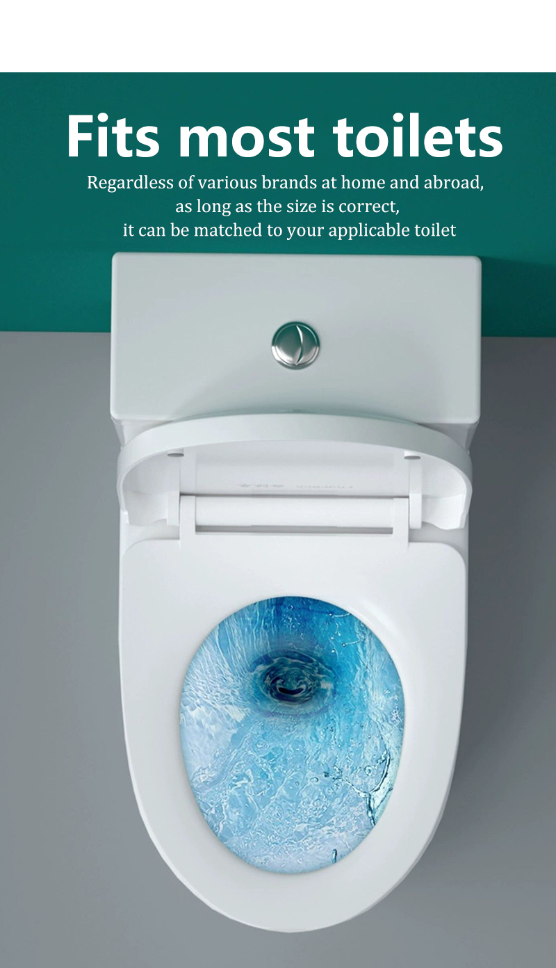 MANUYAMA Toilet Seat Cover with Slow Close V/U/Otype Universal White ...