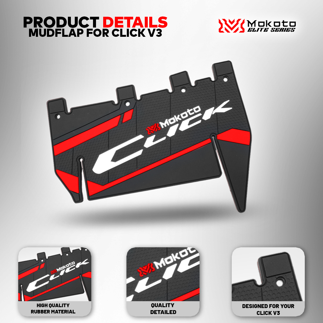 MOKOTO ELITE HONDA CLICK V2 / V3 RUBBERIZED MUD SPLASH GUARD COVER ...
