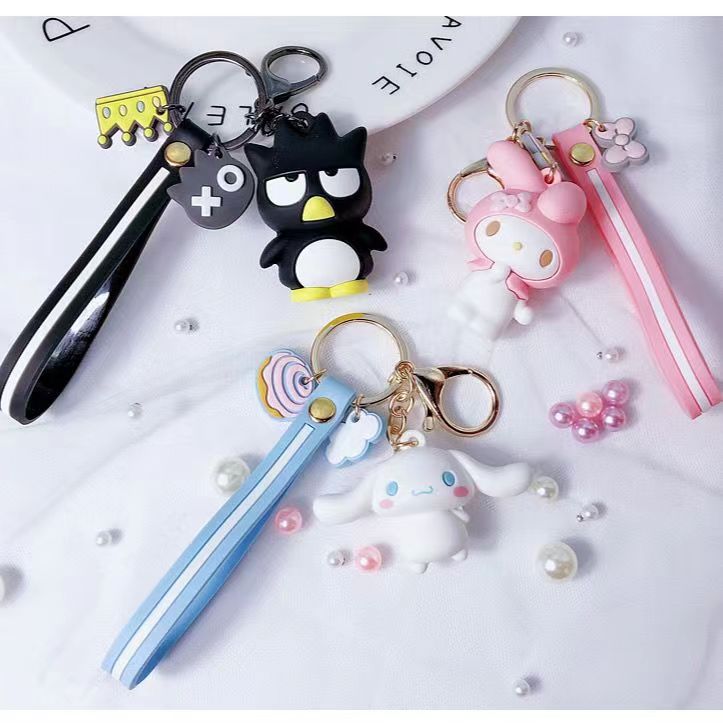 YouAimi sanrio Keychain Kitty Melody Cinnamoroll Kuromi Key Chain Rings ...