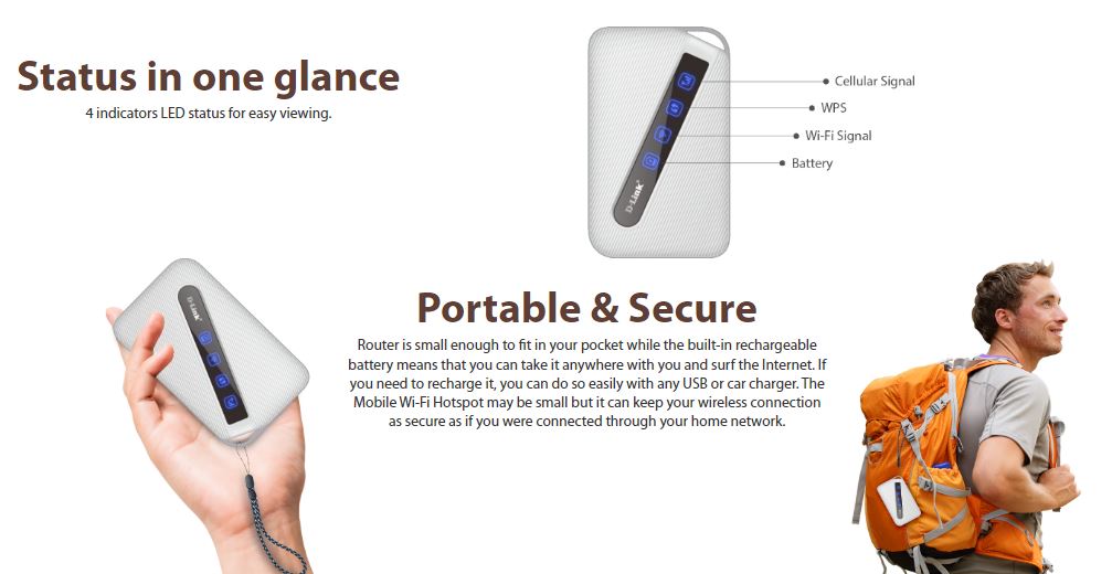 D-link DWR-930M 4G LTE Mobile Pocket Wifi Router/MiFi/Hotspot with Nano ...