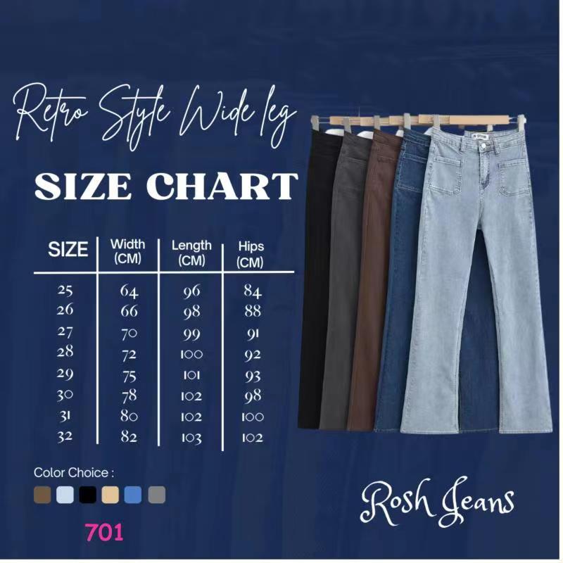 Rosh_Jeans Flare pants for women Korean Retro ladies Fit&Flare pants ...
