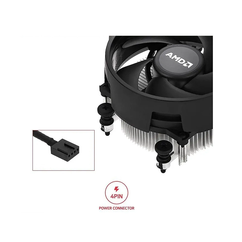 AMD Wraith Stealth Heatsink Cooler 65W / 105W Socket AM4 For Ryzen ...