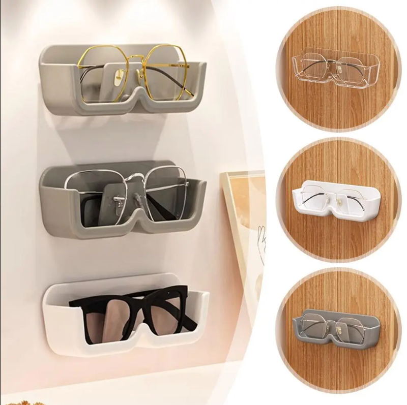 1pc Glasses Storage Rack, Wall Mounted Sunglasses Holder Shelf ...