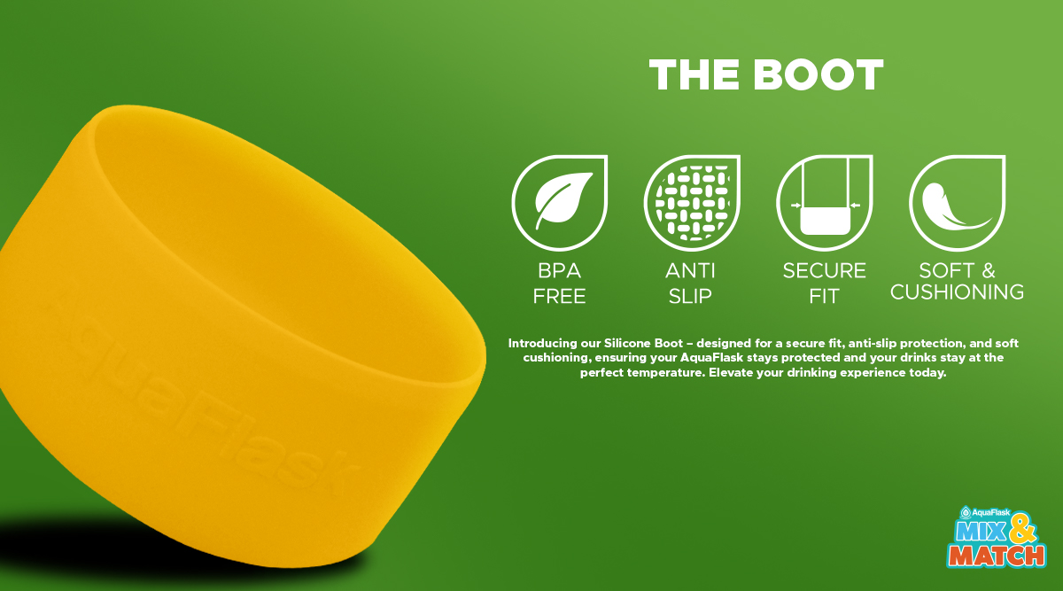 AquaFlask Accessories Mix & Match Silicone Protection Boot for 22oz ...