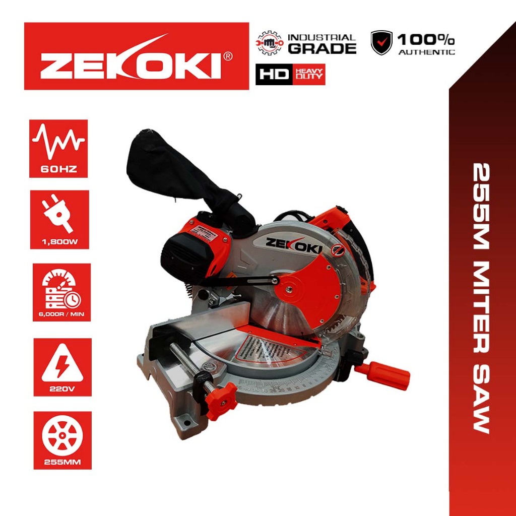 Zekoki 255mm Miter Saw ZKK-2550MS | Shopee Philippines