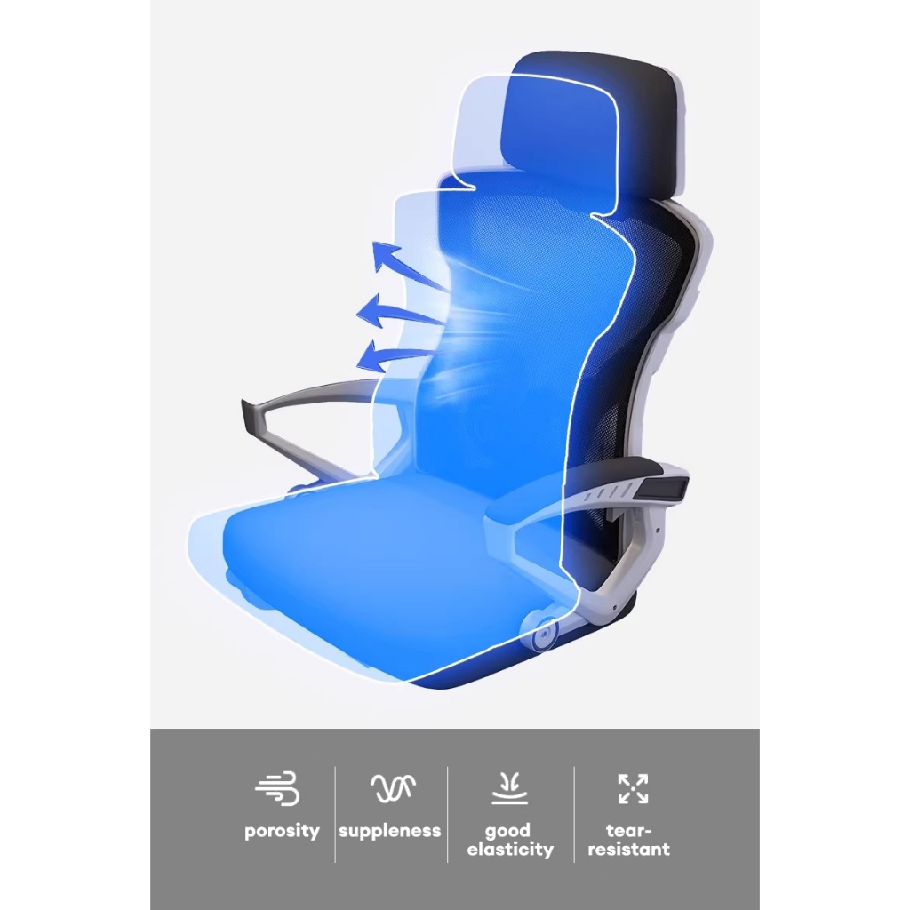 Ergonomic Chair Computer Offical Chair with Footrest Office Chair ...
