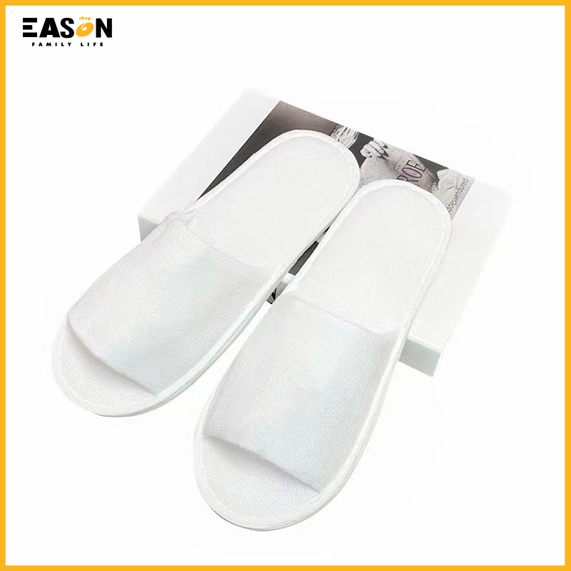 EasonShop COD Towelling Open Closed Toe Hotel Slipper Spa Shoes ...
