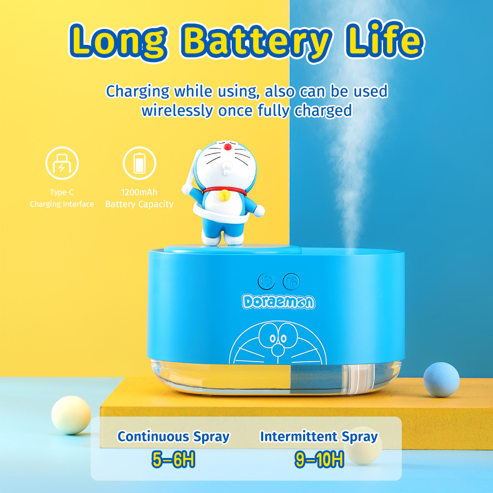 Rock Space Doraemon Rotary Desktop Humidifier with Night Light ...