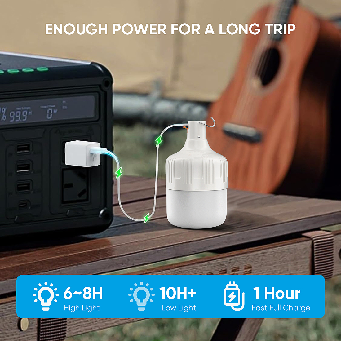 Mitsushi 30W-90W LED Emergency bulb light Outdoor waterproof charging ...