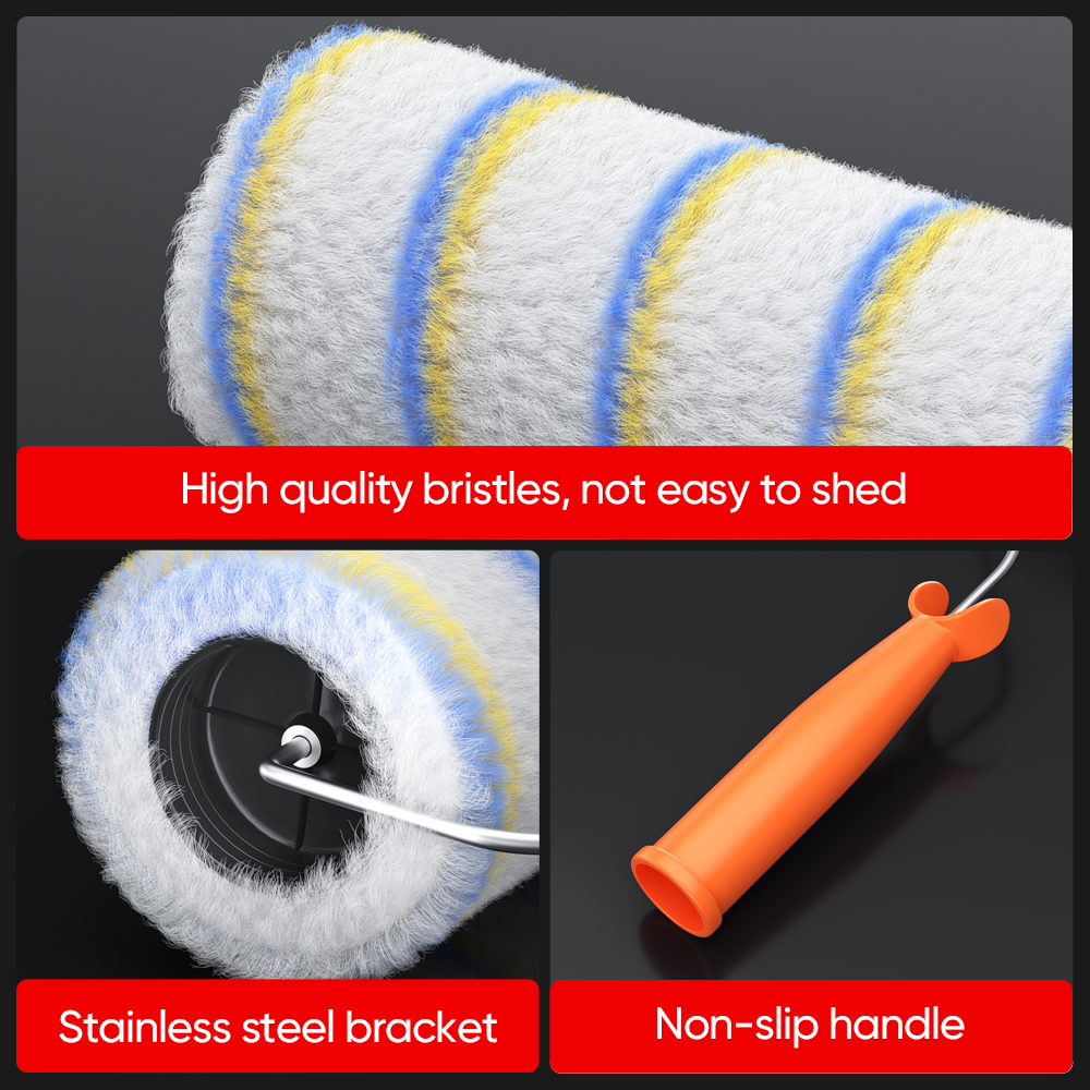 Mitsushi Acrylon Paint Roller 4/6/8" With Handle Cotton Type Roller ...