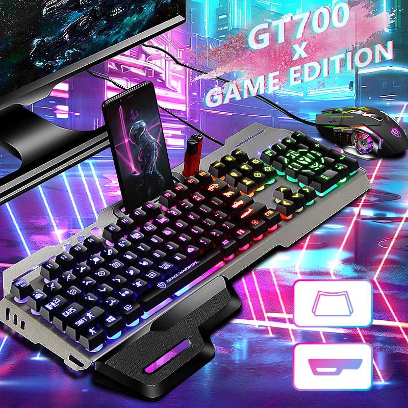 GK70 RGB Gaming Keyboard And Mouse Set With 104 Keys Backlight Wired ...
