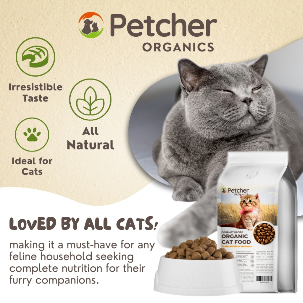 Petcher Cat Dry Food All Stages Fish Flavor Pure Grain Holistic Feline ...