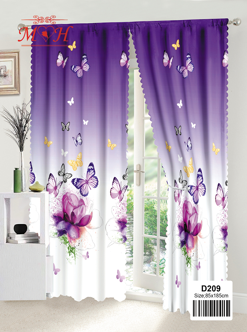 New window curtain 85 x 185cm door curtain bedroom living room | Shopee ...