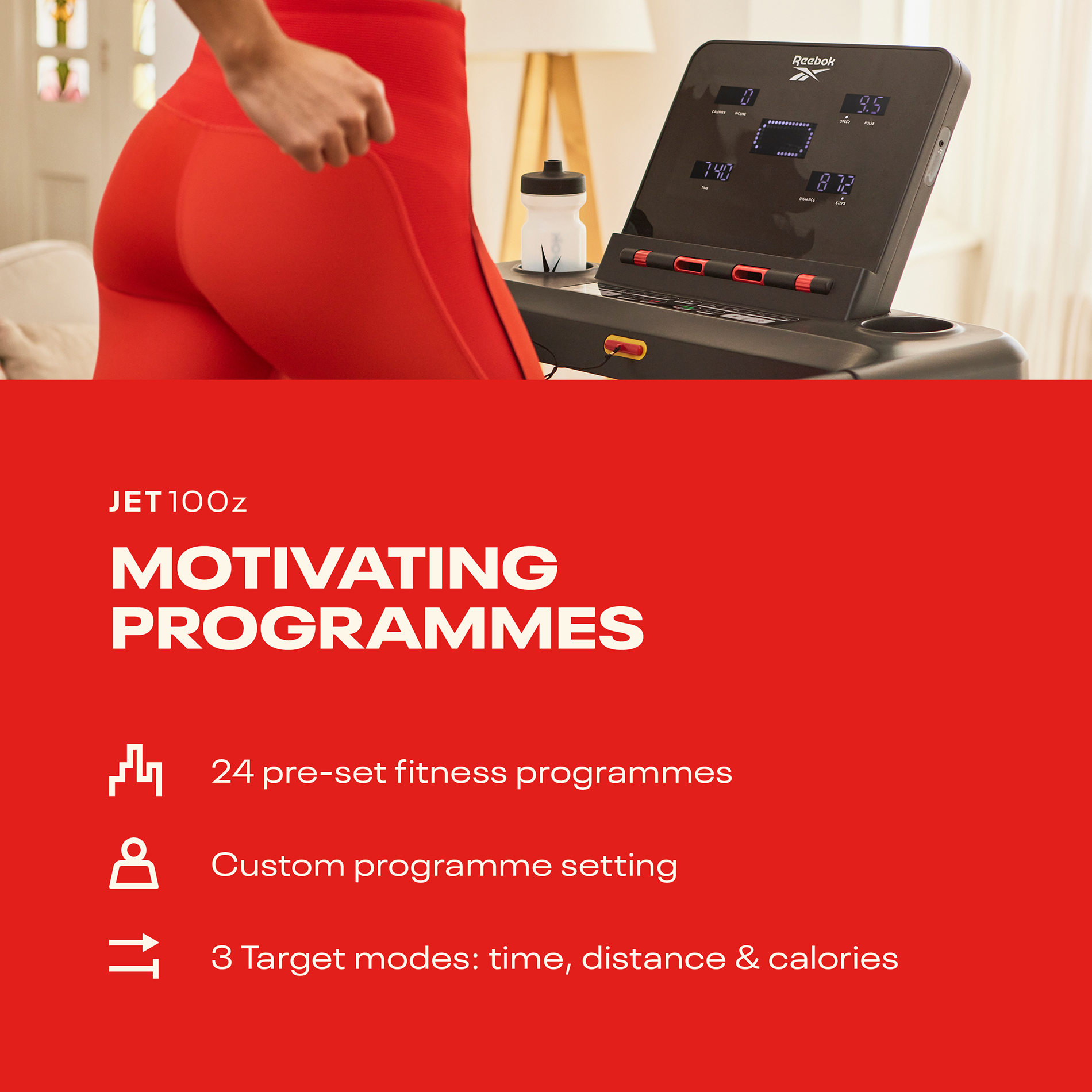 Reebok – JET 100Z TREADMILL(RVJF-10021Z),(Fitness Equipment),(Cardio ...