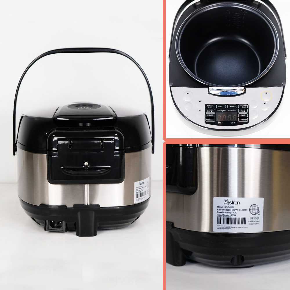 Astron SRC1898 Smart Rice Cooker - 1.8 Liter | Automatic Functions | 6 ...