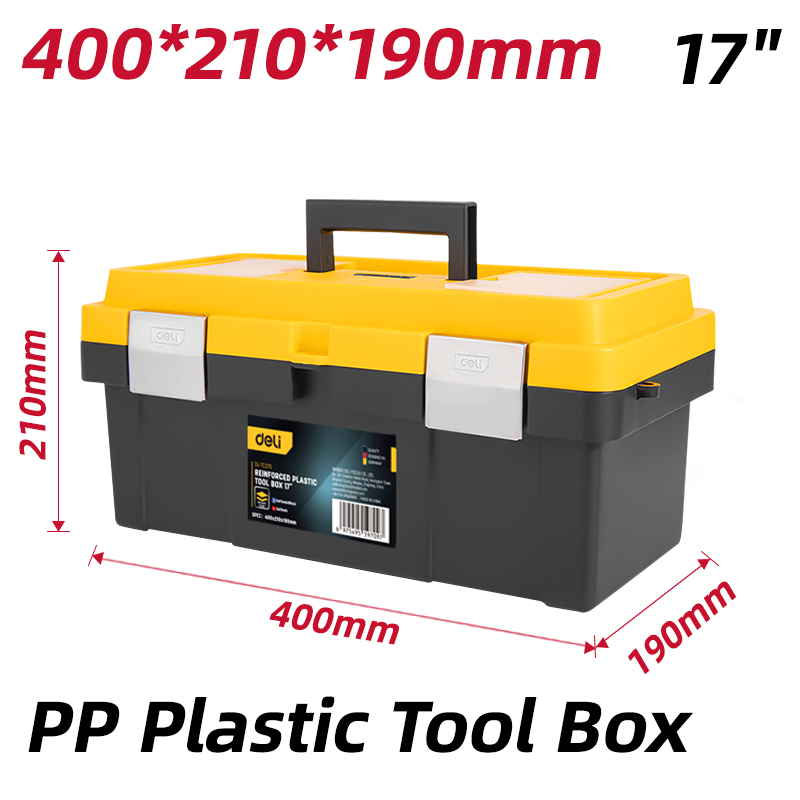 Deli Tool DL-TC270 Heavy Duty Storage Tool Box Multifunctional On-Board ...