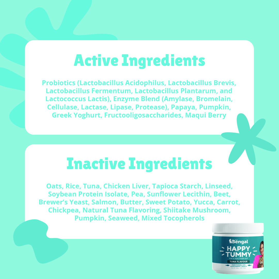 Prof Bengal Happy Tummy, Pro-Immune, Silky Fur Triple-Care Bundle |Cat ...