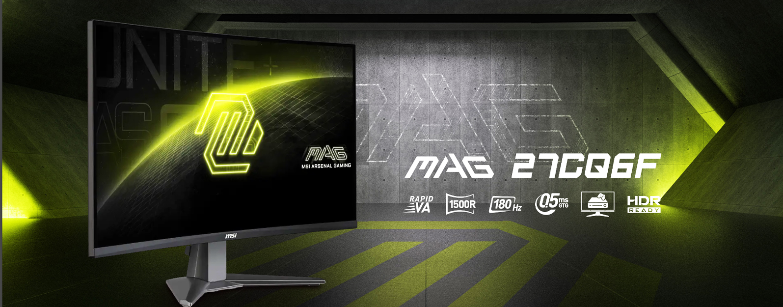 MSI MAG 27CQ6F Gaming Monitor - 27" / 1500R / VA (2560x1440) WQHD ...