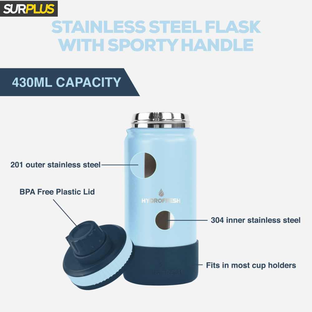 Surplus Hydrofresh V9 Flask with Sporty Handle 430mL | Shopee Philippines