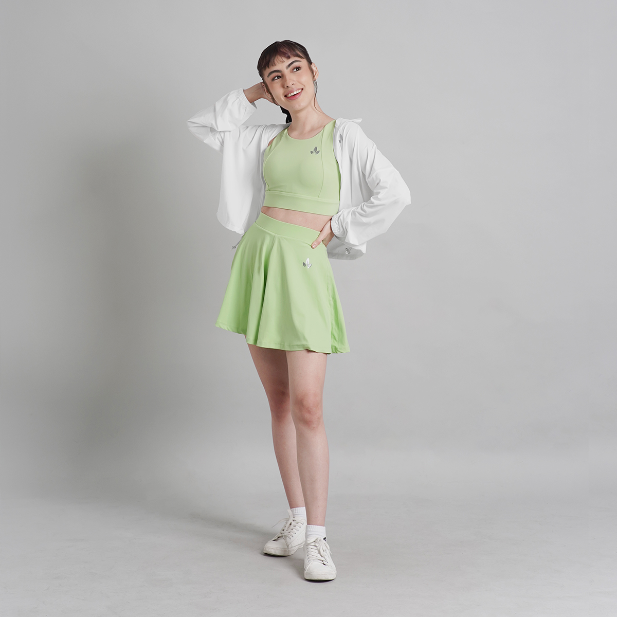 Lotus Activewear SPF 50+ UV Protection Pearl Cropped Parachute Jacket ...