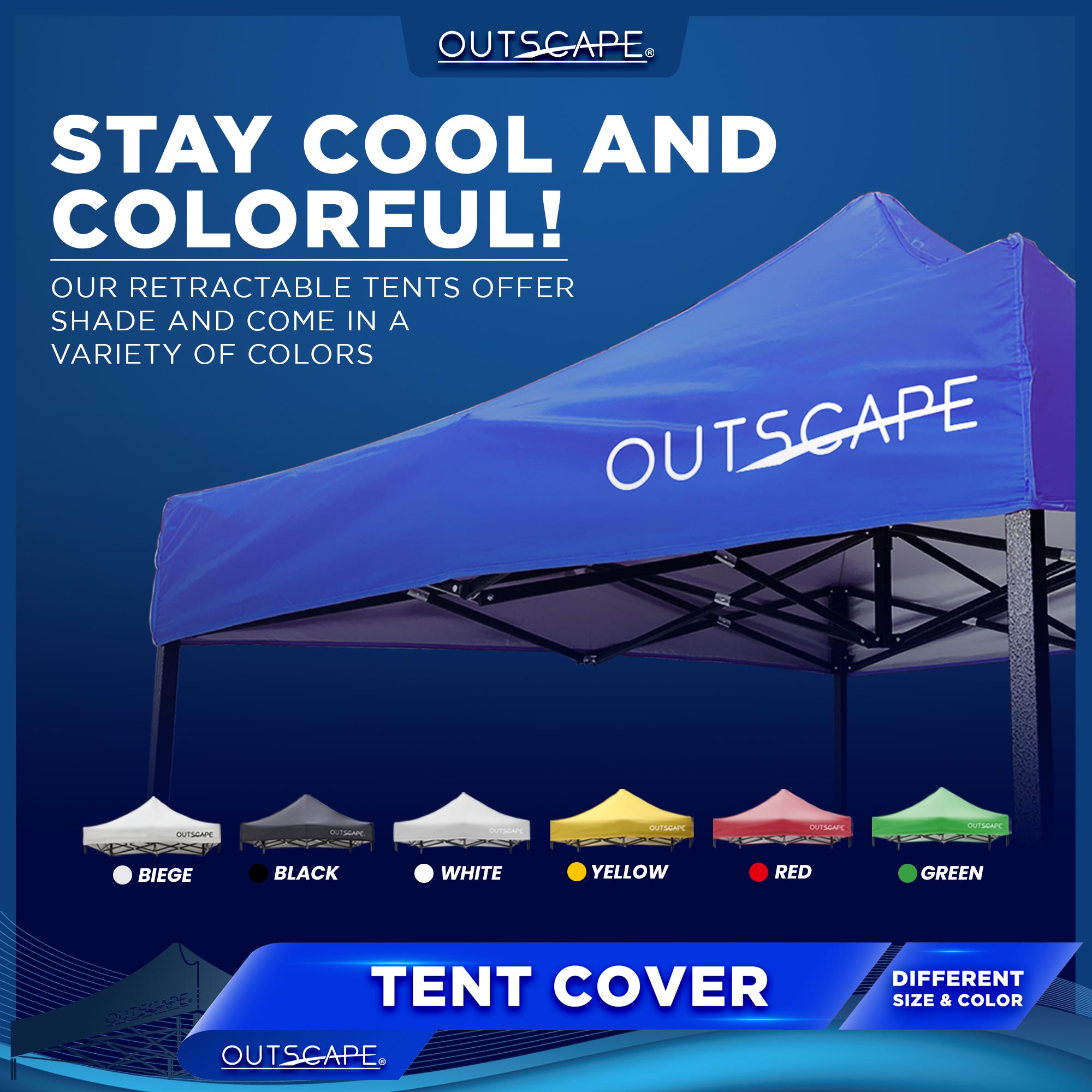 2x3 Replacement Tent Covers for Outscape Retractable Tents | Shopee ...