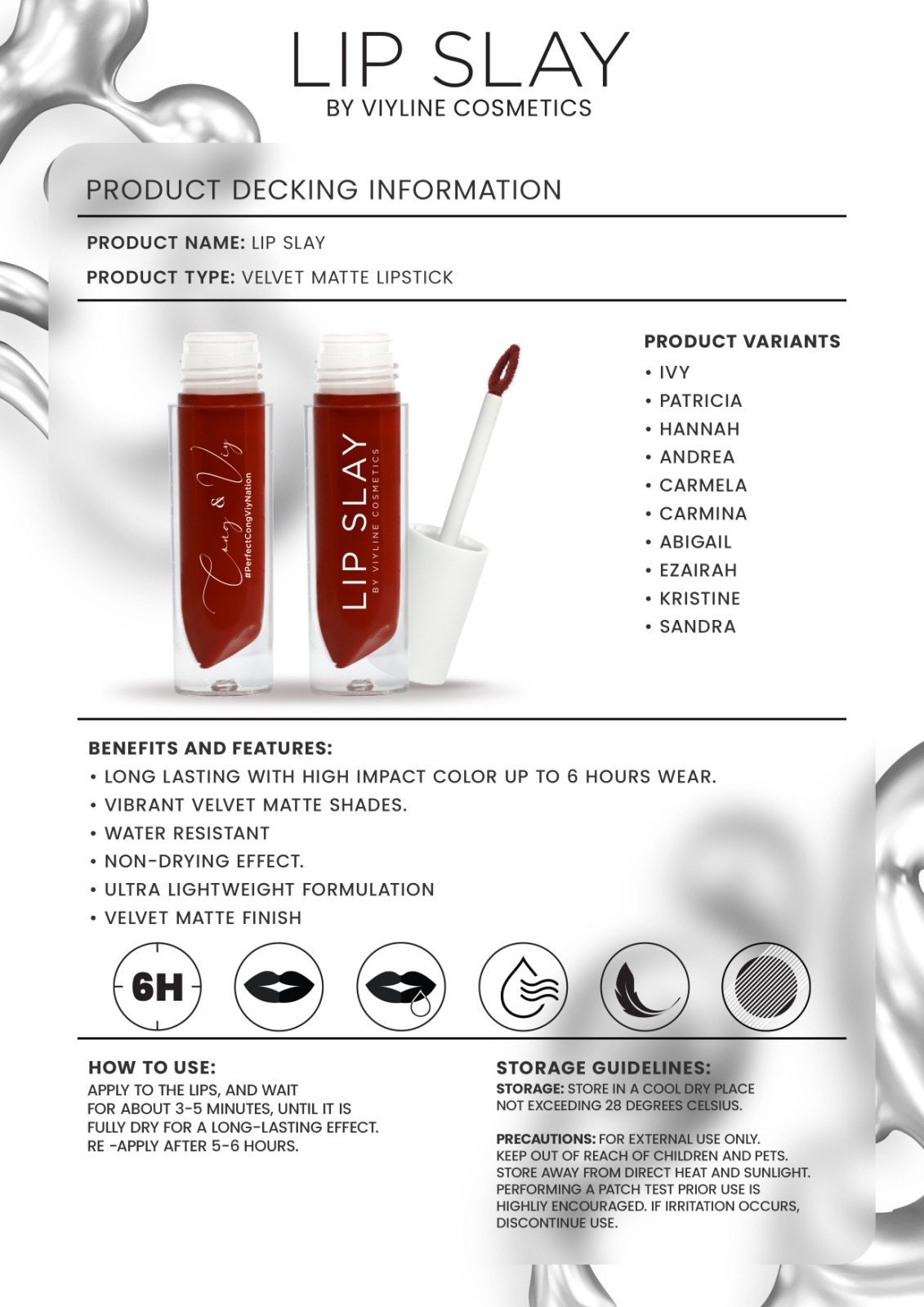 Lip Slay by Viyline Cosmetics (5ml) | Shopee Philippines