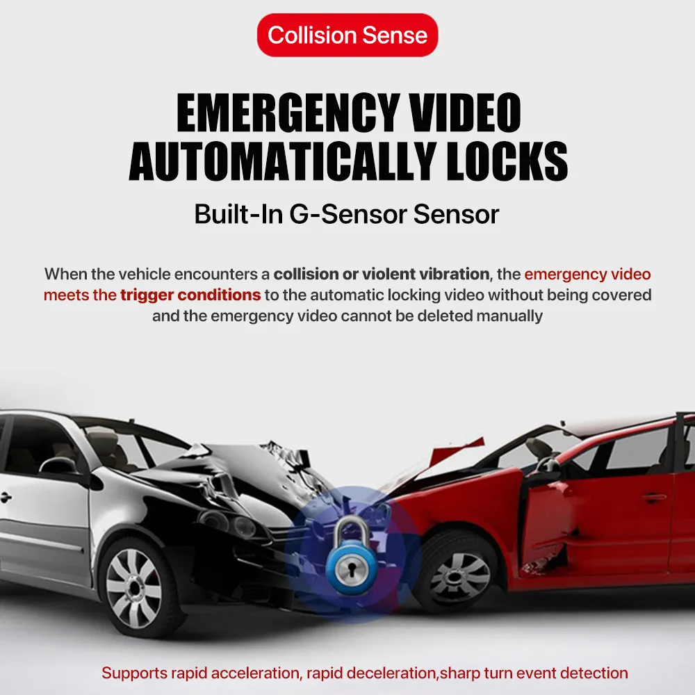 Hikvision C8 Pro 3.5K Dash Cam Dual Cam HDR 60FPS Type-C Voice Control ...