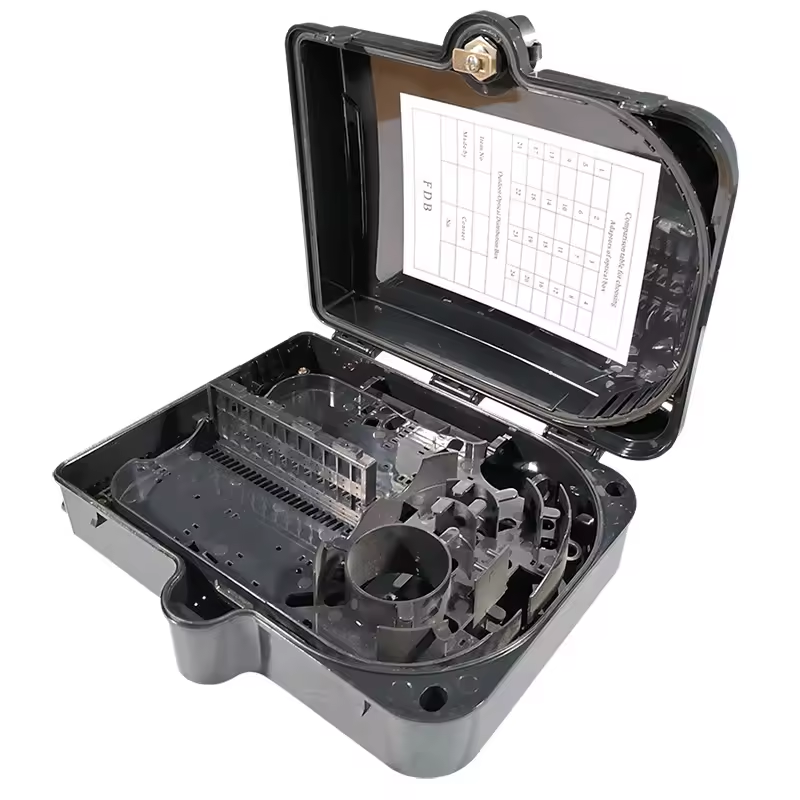 ALLAN Fiber Optic 24 Core Nap Box FTTH Distribution Box With 2 Steel ...