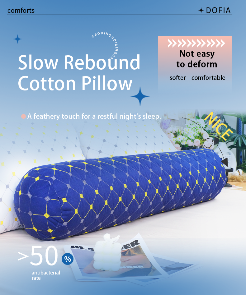 Dofia Bolster Starry Long Pillow Cotton Hypoallergenic Heavyweight ...
