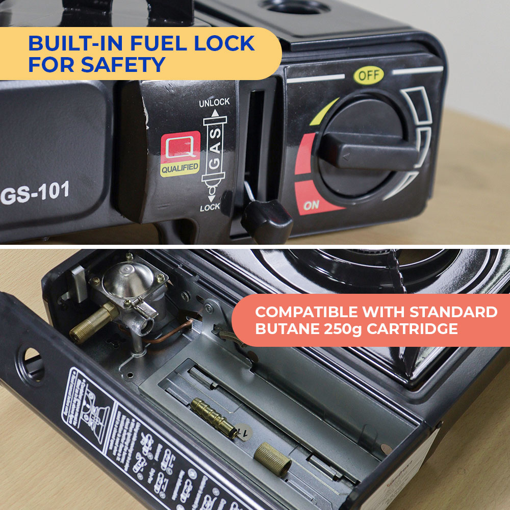 Astron PGS101 2 in 1 Portable Gas Stove - Butane & LPG Compatible ...