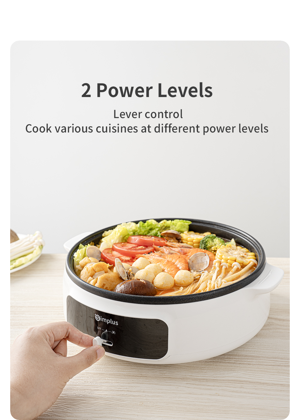 INSSA X Simplus 3.2L/4.2L Multi-function Electric Hot Pot 1300W ...