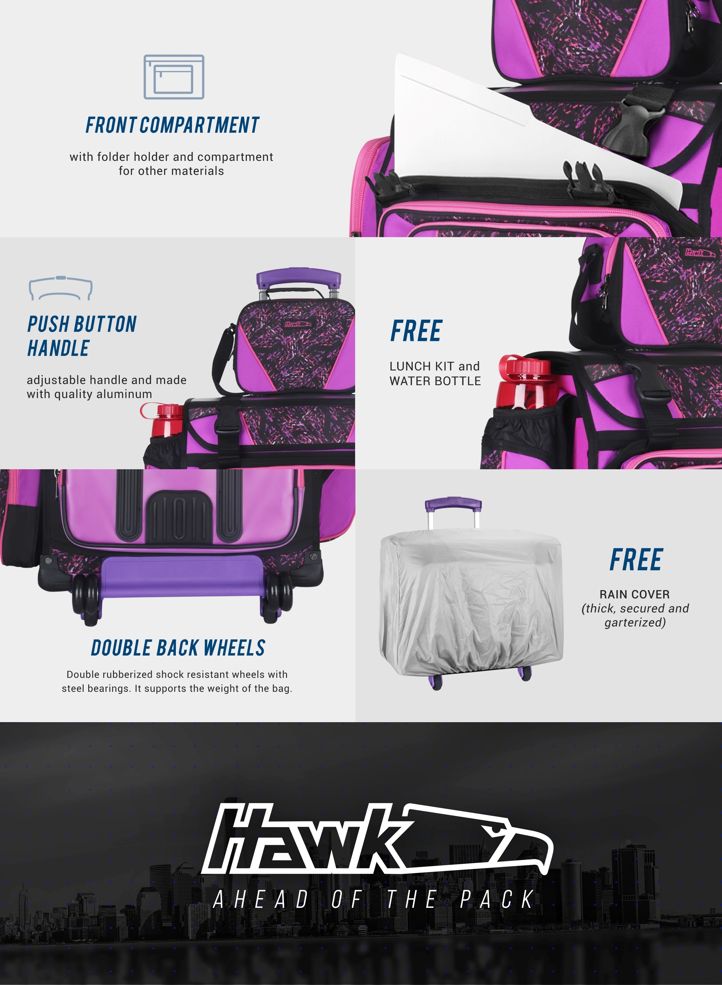 Hawk 5851 Medium House-type Stroller With Virupro Anti-Microbial ...