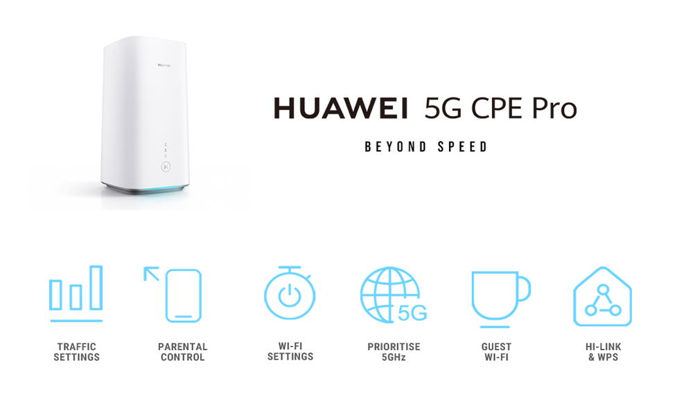 Huawei 5G CPE Pro H112-370 Wi-Fi Router Modem with 2.33Gbps Downlink ...