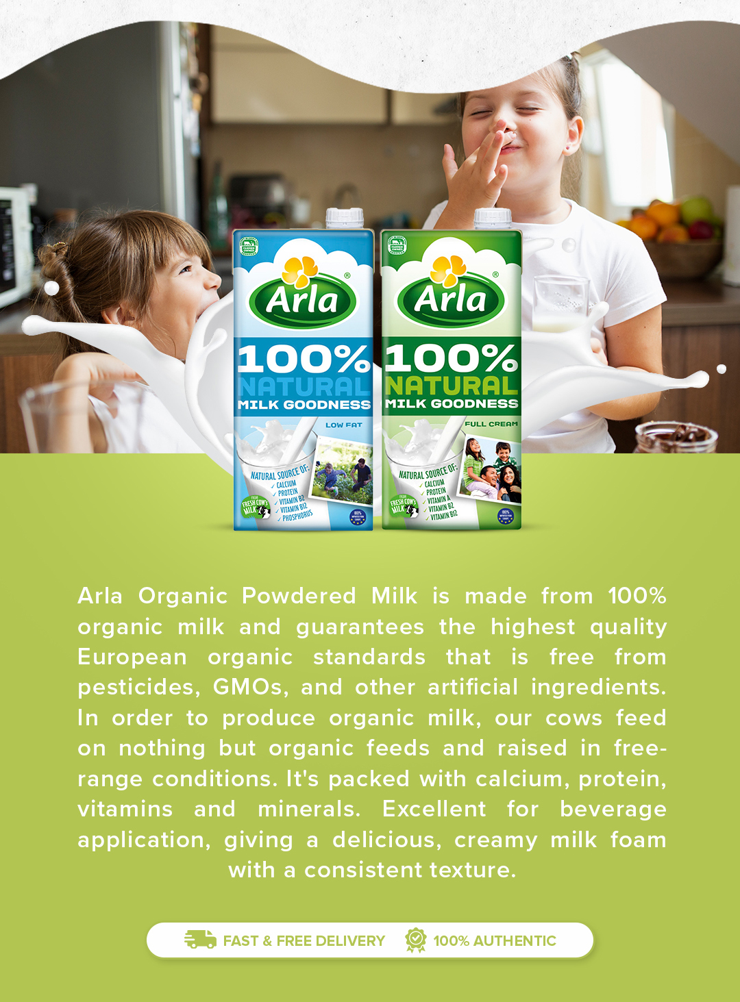 Arla Milk Goodness Low Fat Milk 1L | Shopee Philippines